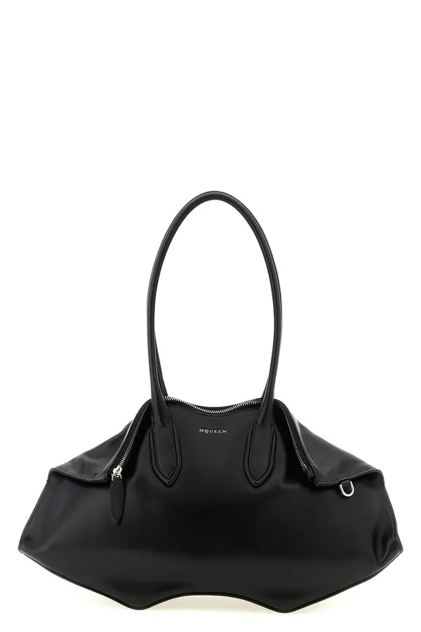 Alexander McQueen Manta' Shoulder Bag - Black