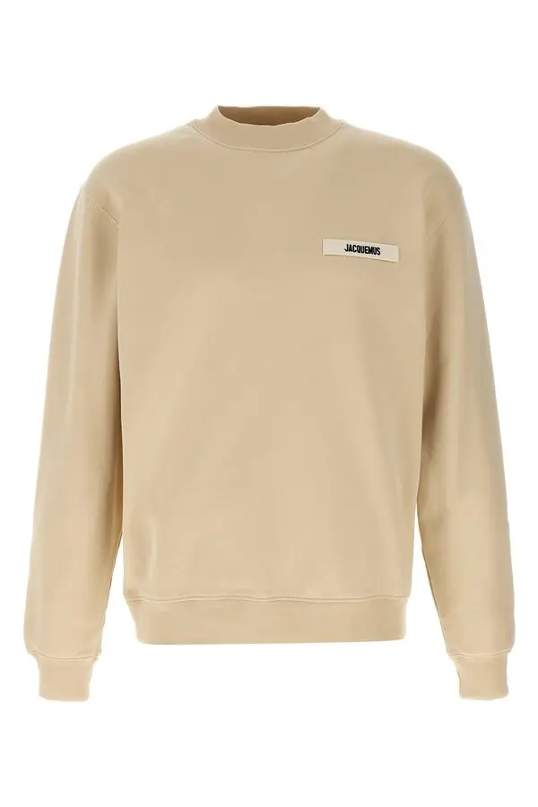 Jacquemus Le Gros Grain Cotton Sweatshirt - Beige