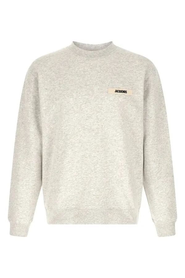 Jacquemus Le Gros Grain Cotton Sweatshirt - Gray