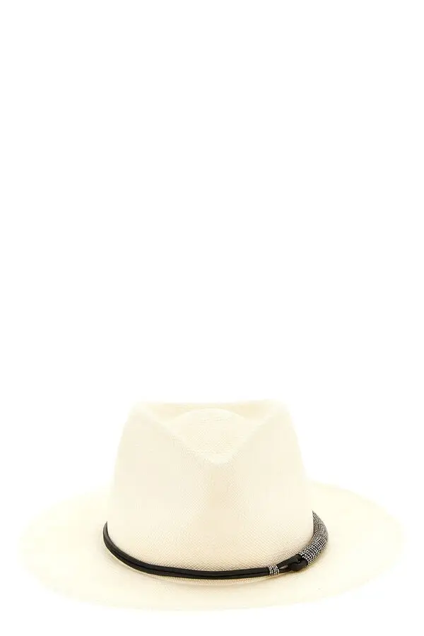 Brunello Cucinelli Monile Fedora Hat