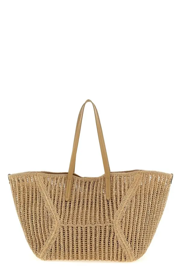 Brunello Cucinelli Bc Duo Raffia Shoulder Bag