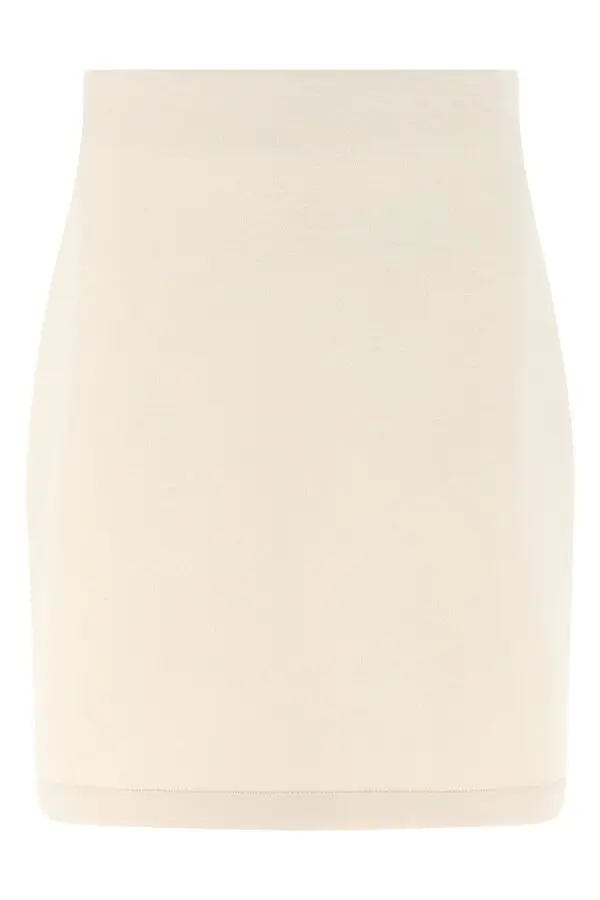 Fabiana Filippi Cashmere Scuba Skirt - Beige