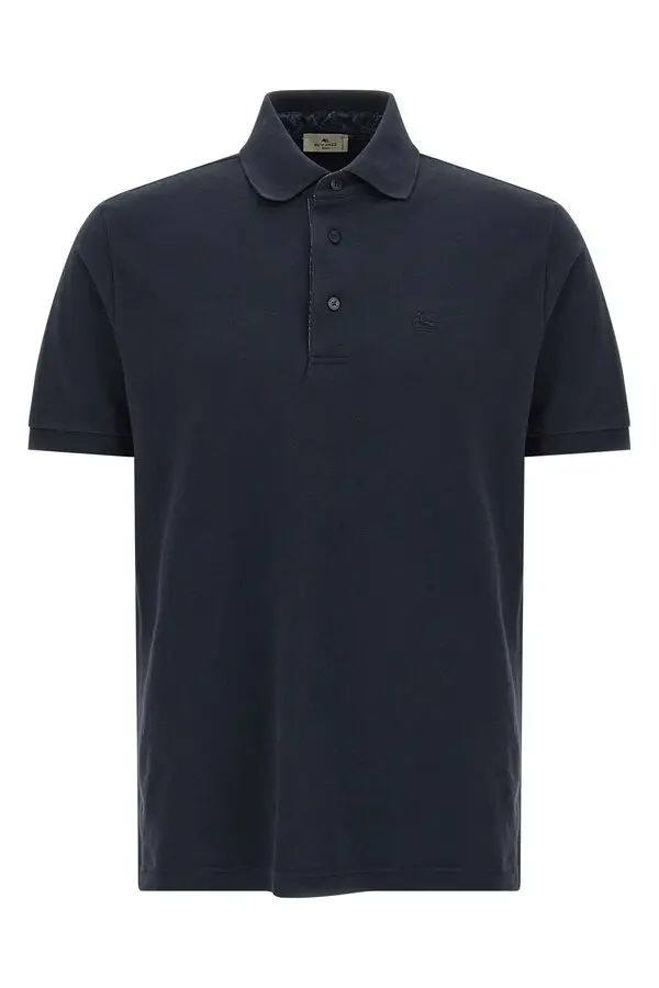 Etro Pegaso' Polo Shirt - Blue