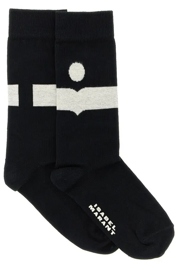 Isabel Marant Étoile Nesson Crew Socks - Black