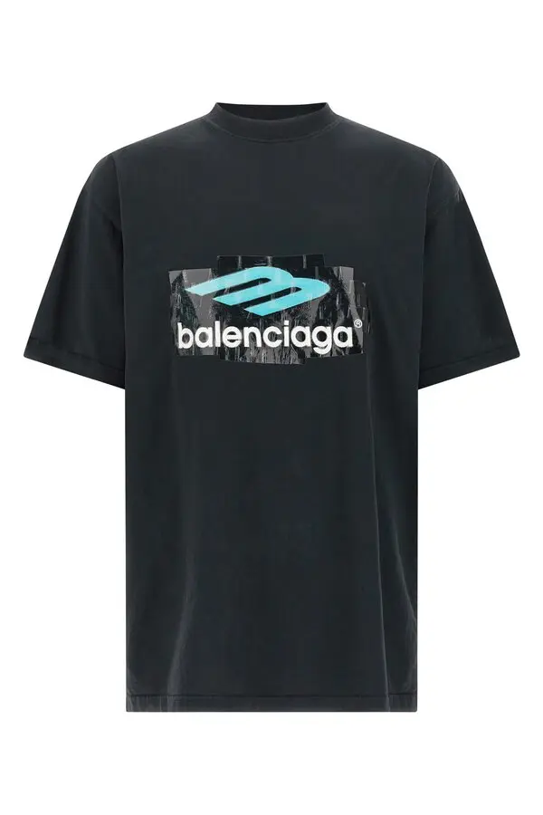 Balenciaga Printed T-shirt - Black