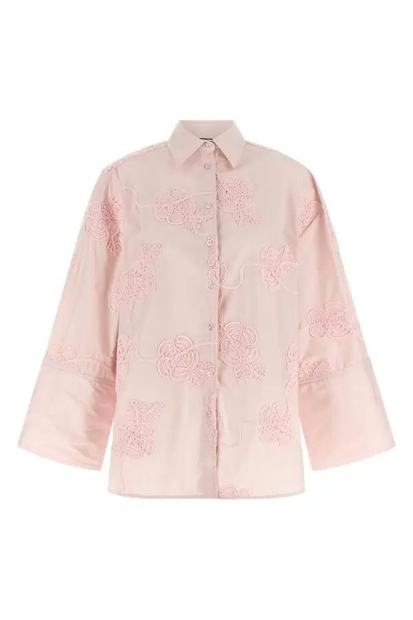 ROTATE BY BIRGER CHRISTENSEN Floral Embroidery Shirt