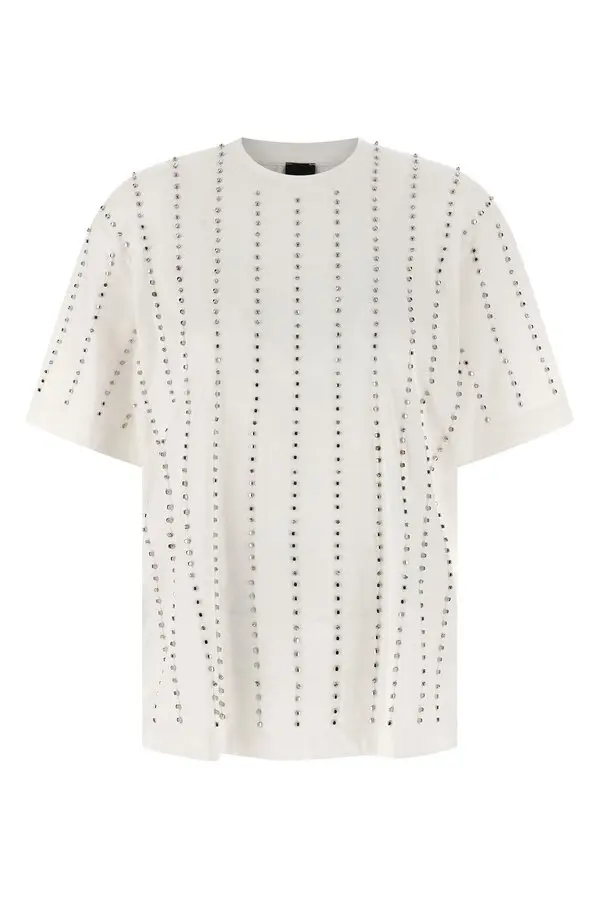 Pinko Wilma Crystal-embellished Cotton T-shirt