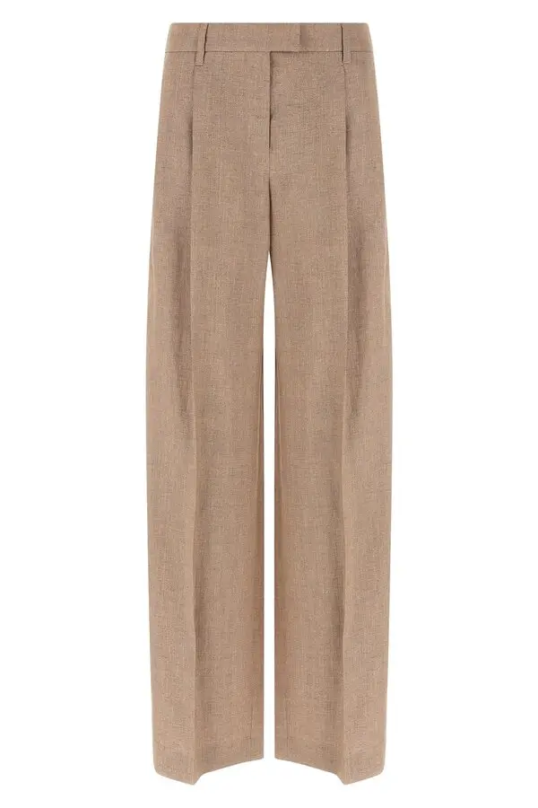 Brunello Cucinelli Sparkling Linen Twill Trousers