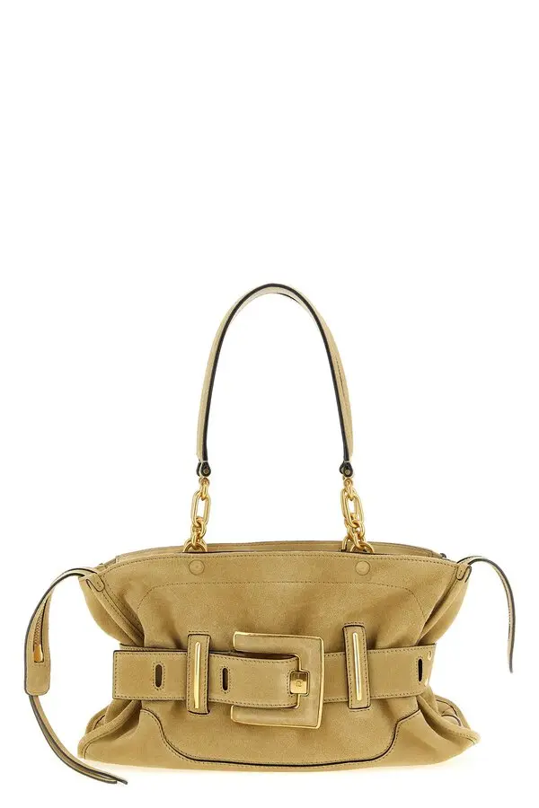 Balmain Anthem Shoulder Bag - Beige