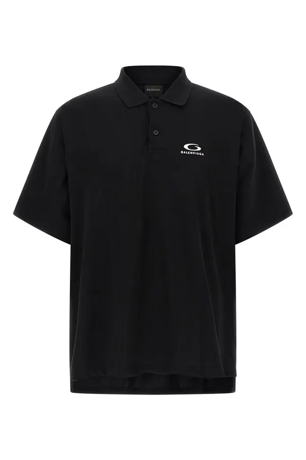 Balenciaga Laurel Classic' Polo Shirt - Black