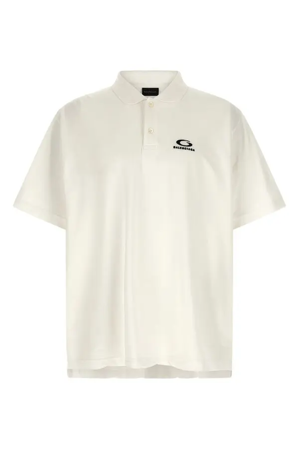 Balenciaga Laurel Classic' Polo Shirt - White