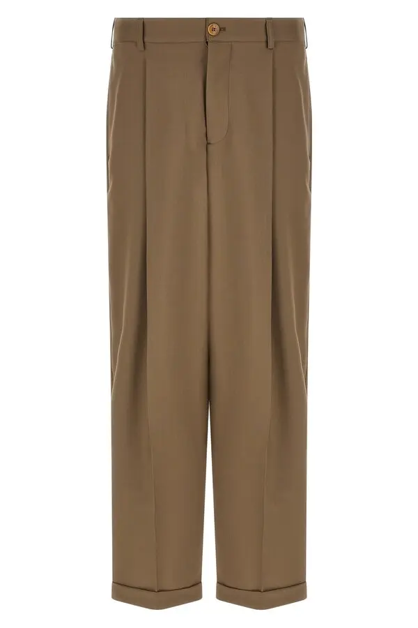 Marni Cool Wool Trousers - Beige