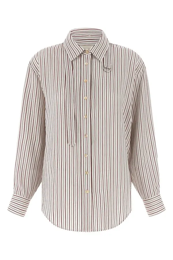 Isabel Marant Étoile Aurora Striped Viscose And Silk Blend Shirt