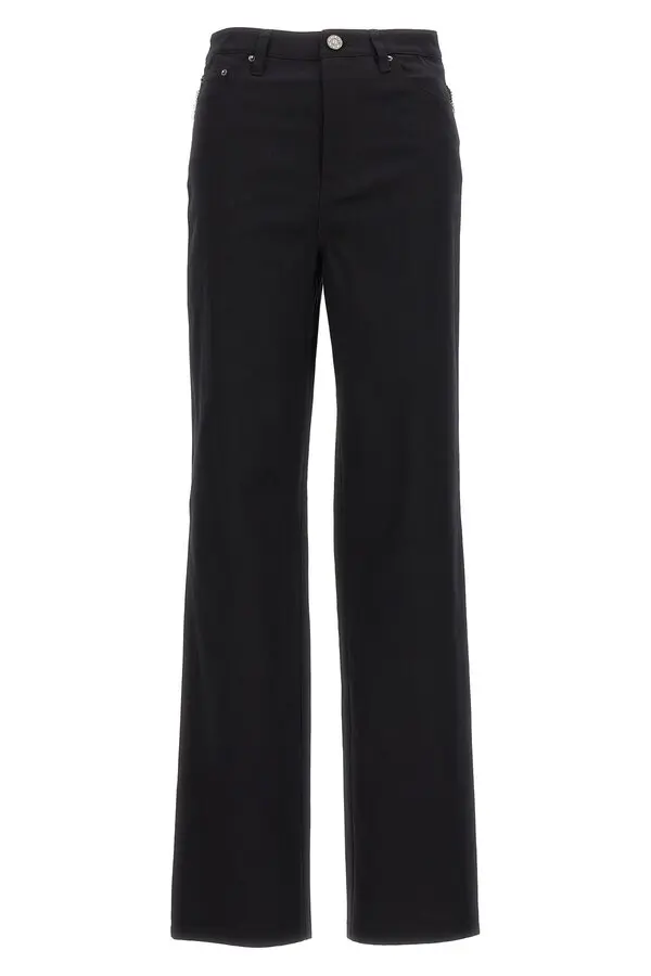 ROTATE BY BIRGER CHRISTENSEN High-rise Crystal-embellished Denim Jeans