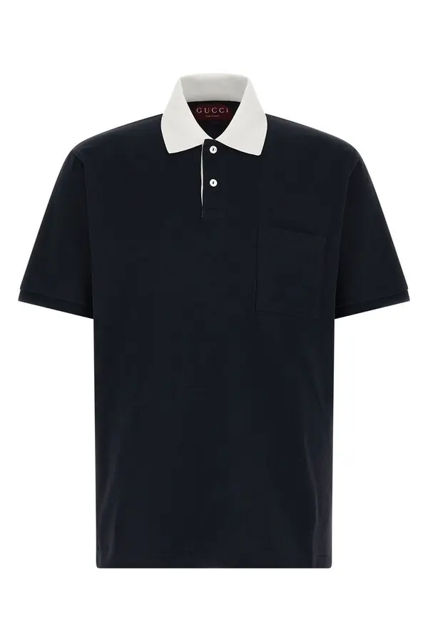 Gucci Contrast Collar Polo Shirt
