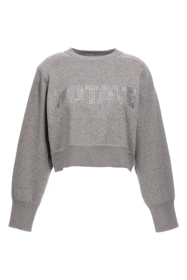 ROTATE BY BIRGER CHRISTENSEN Firm Knit Cropped' Sweater