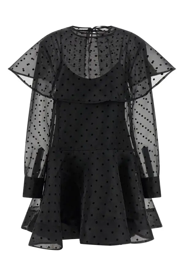 GANNI Organza Circle Collar' Dress