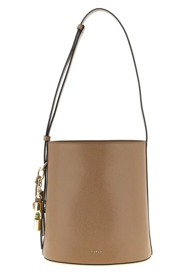 Furla Roxie' Small Bucket Bag - Beige