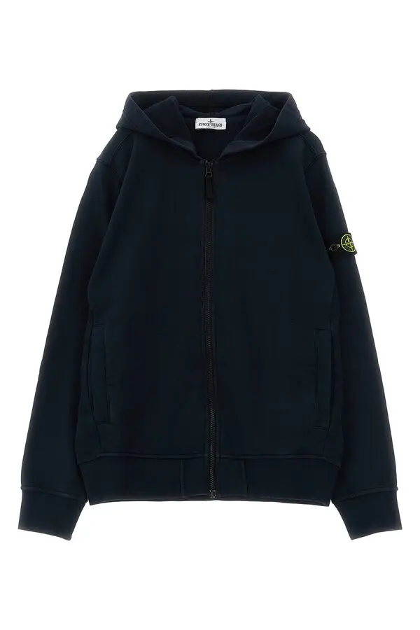 Stone Island Logo Badge Hoodie