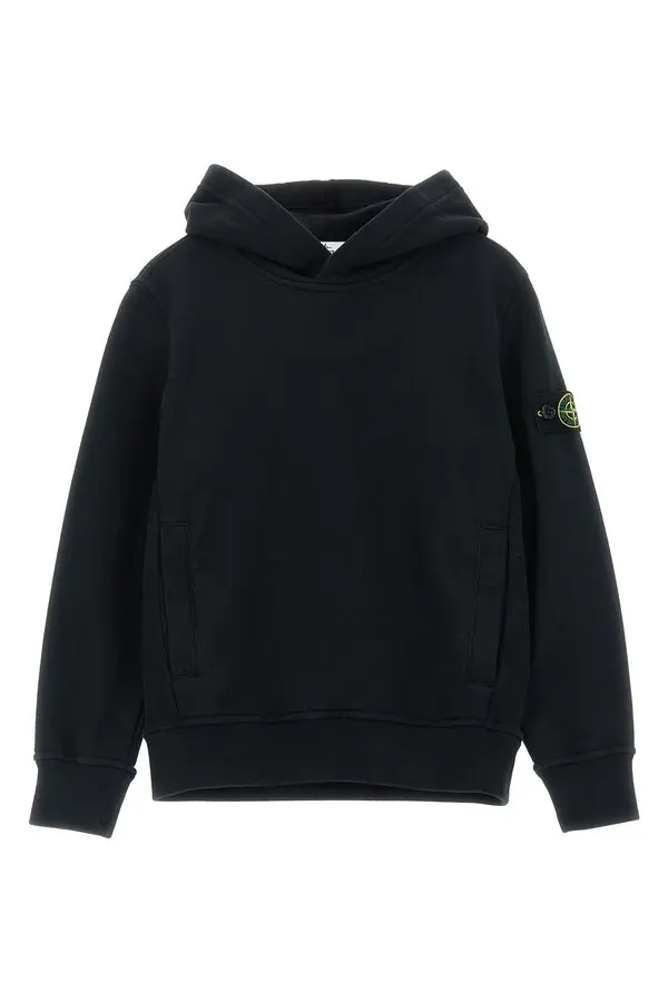 Stone Island Logo Badge Hoodie