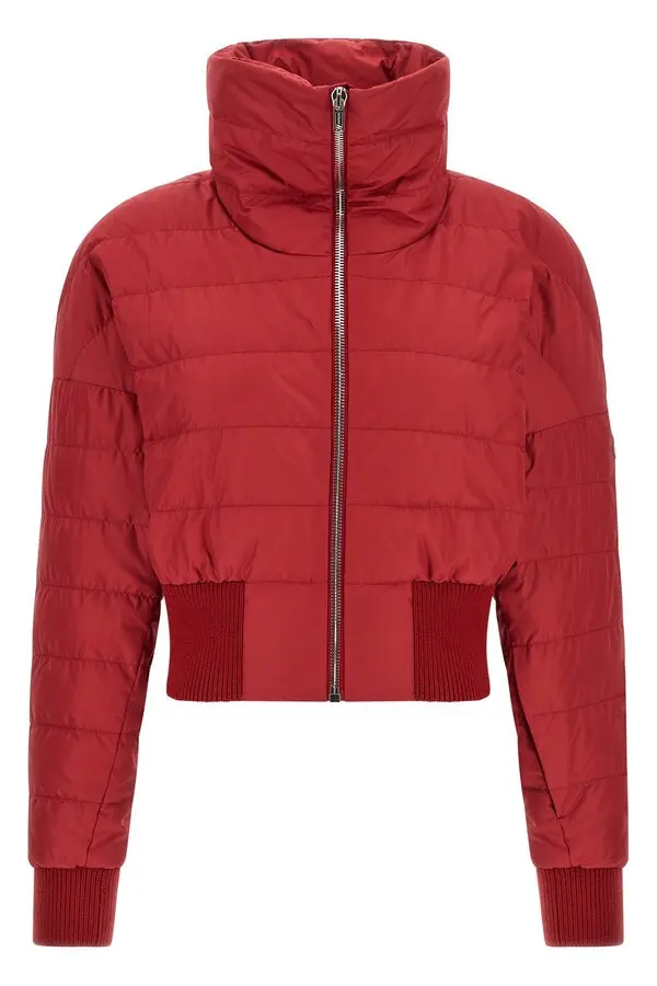 Rick Owens Moncler Cropped Down Jacket - Red