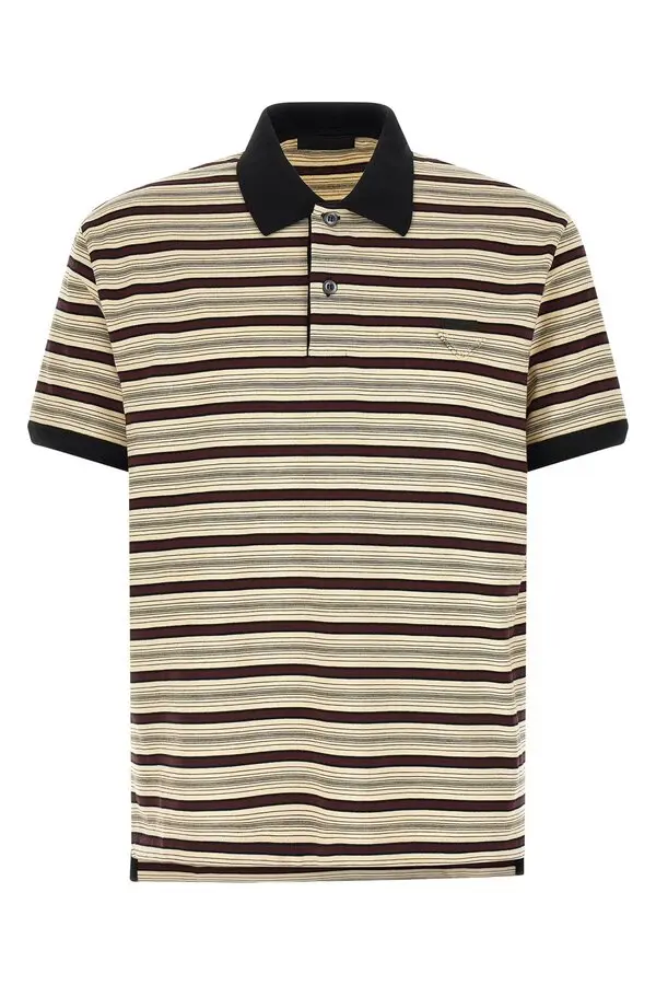 Prada Striped Polo Shirt