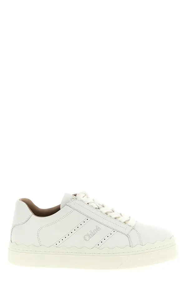 Chloé Lauren Leather Sneakers