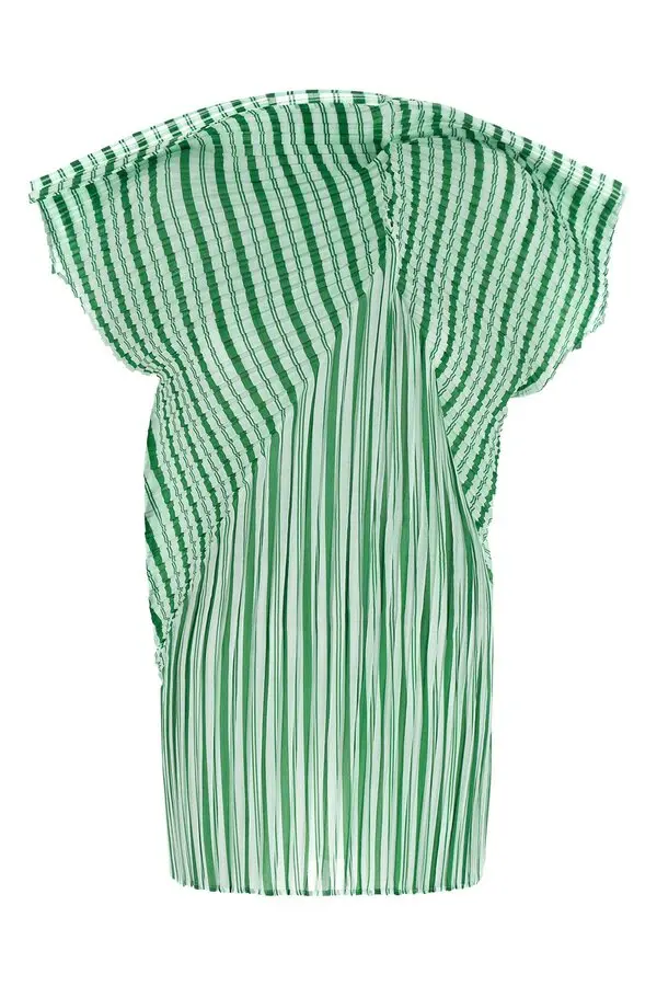 Issey Miyake Generic Stripes Top - Green