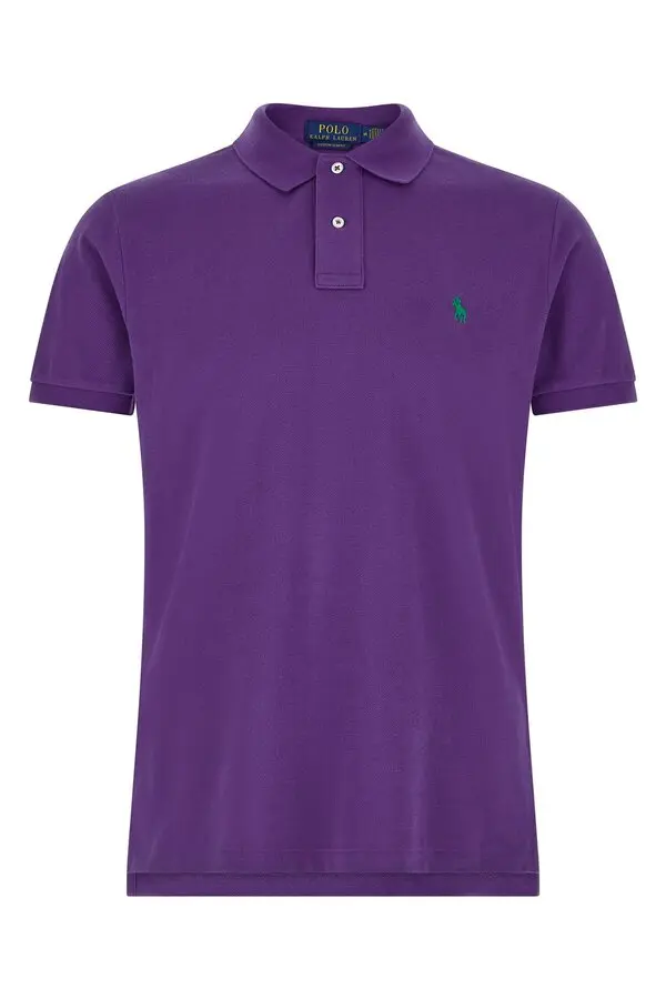 Polo Ralph Lauren Logo Embroidery Polo Shirt - Purple