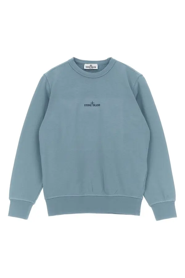Stone Island Logo Print Sweatshirt
