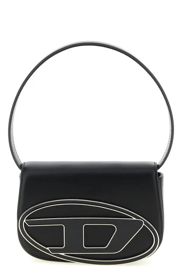 DIESEL® 1dr Leather Shoulder Bag - Black