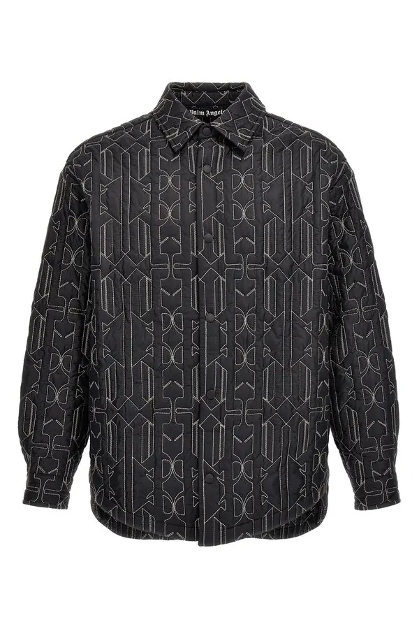 Palm Angels Monogram Quilted Dover Jacket