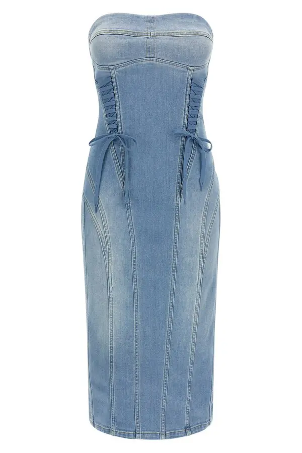 Elisabetta Franchi Denim Midi Dress