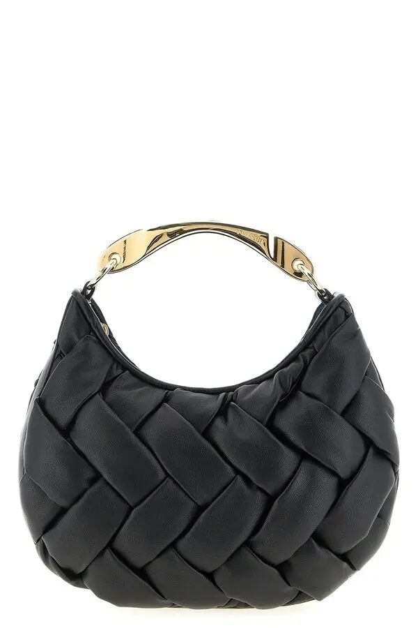 Twin-set Weaved Handbag - Black