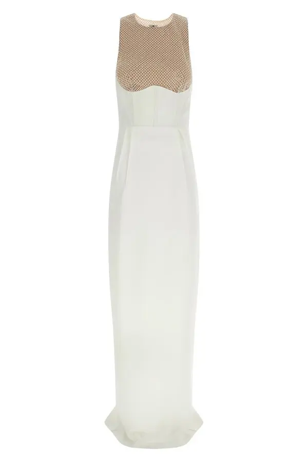 Elisabetta Franchi Red Carpet' Dress - White