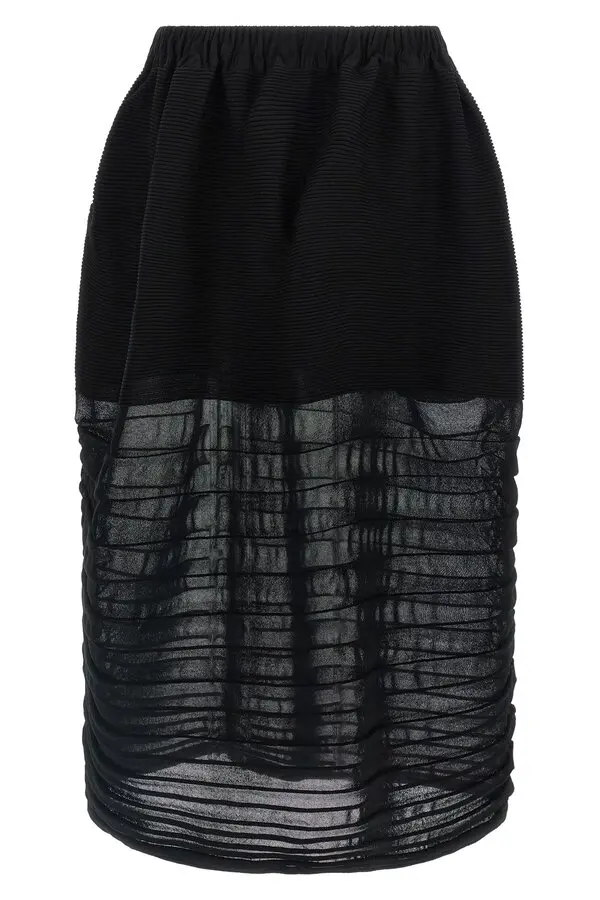 Issey Miyake Moving Knit Midi Skirt