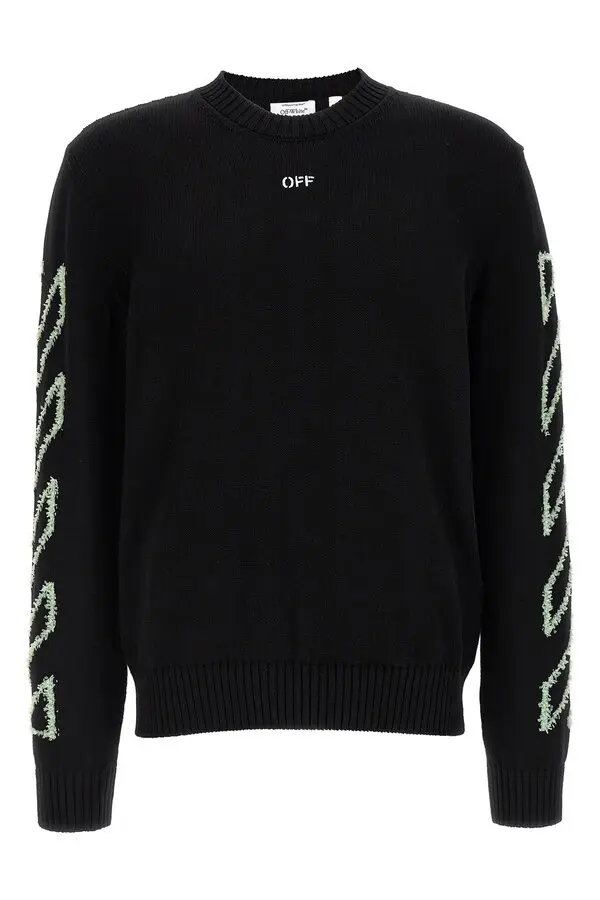 Off-White Diag Outline' Sweater - Black