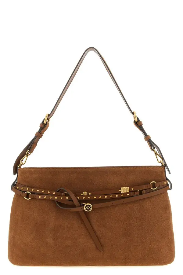 Pinko Belt' Large Shoulder Bag - Brown