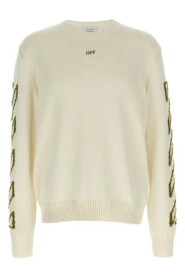 Off-White Diag Outline' Sweater - Beige