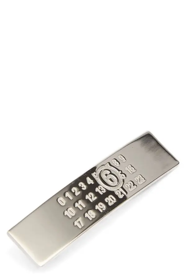 MAISON MARGIELA Numeric Hair Clip - Silver