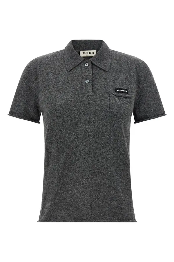 Miu Miu Cashmere Polo Shirt