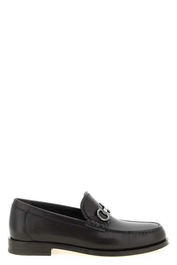 FERRAGAMO Teatro Smooth Leather Loafers