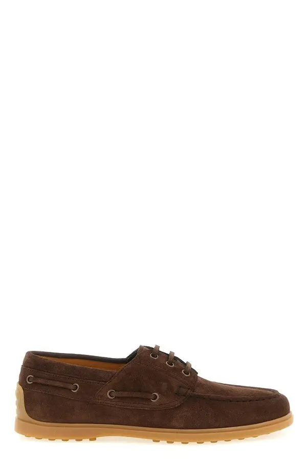 TOD'S Suede Boat Shoe