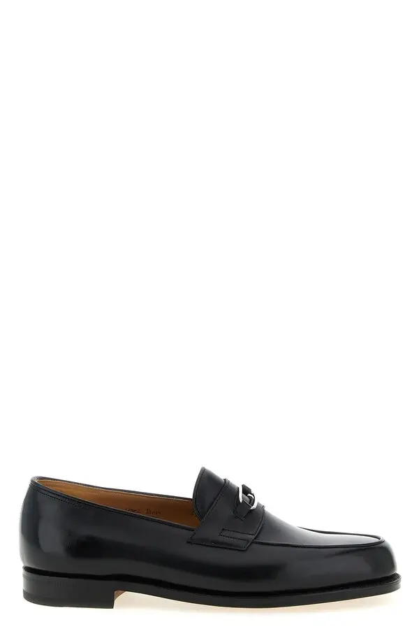 John Lobb Lopez Ring Smooth Leather Loafers