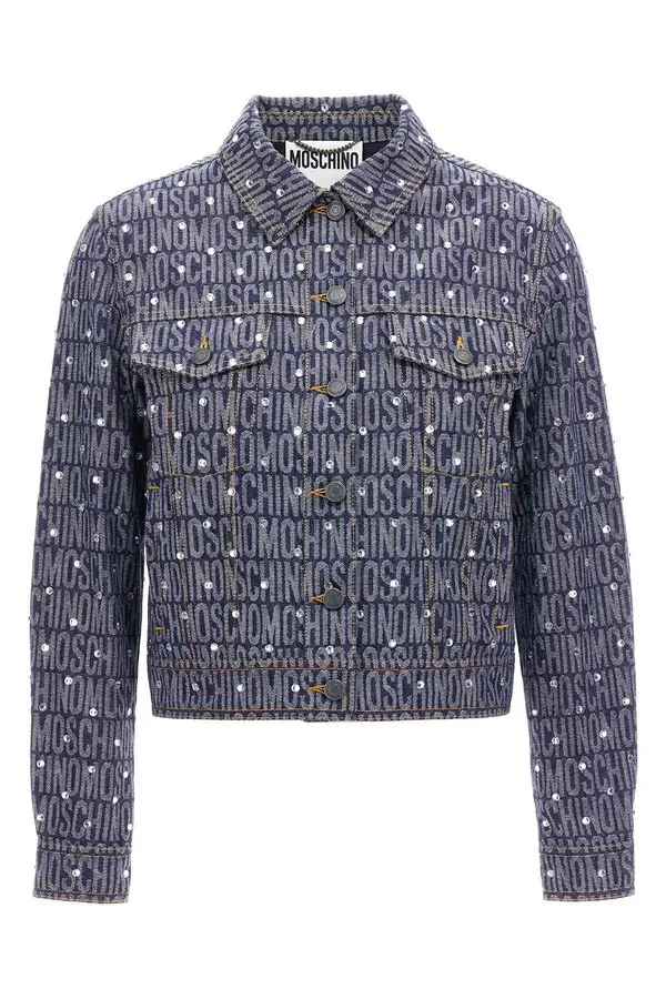 Moschino Logo' Jacket - Blue