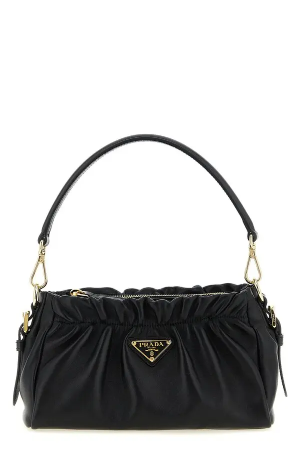 Prada Leather Shoulder Bag - Black