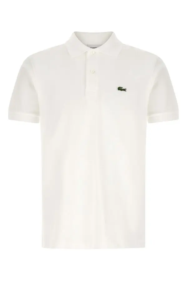 Lacoste Logo Patch Polo Shirt - White