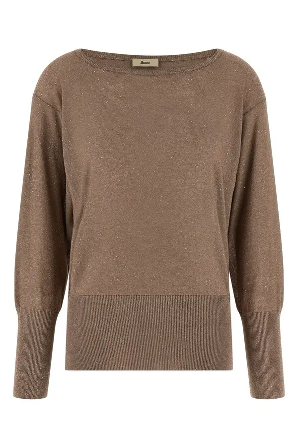 Herno Lamé And Sequin Yarn Sweater