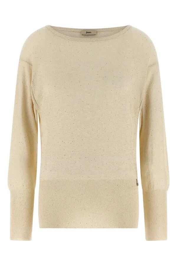 Herno Lamé And Sequin Yarn Sweater