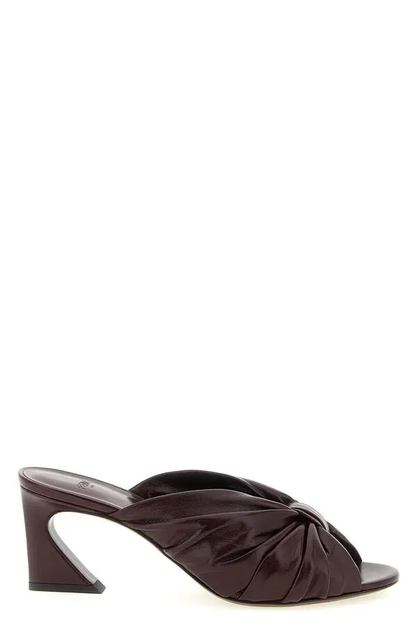 Fendi Arco Slides - Bordeaux
